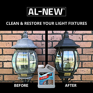 AL-NEW Step 1 Clean | Cleaning Solution for Outdoor Patio Furniture, Garage Doors, Window Frames, Exterior Lights & Fencing (16 Ounce)