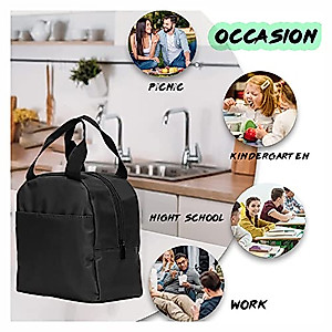 CUXWEOT Personalized Lunch Bags for Boys Girls Lunch Boxes Tote Reusable Meal Container with 2 Pockets for Office Work Picnic Cute Girls Soccer