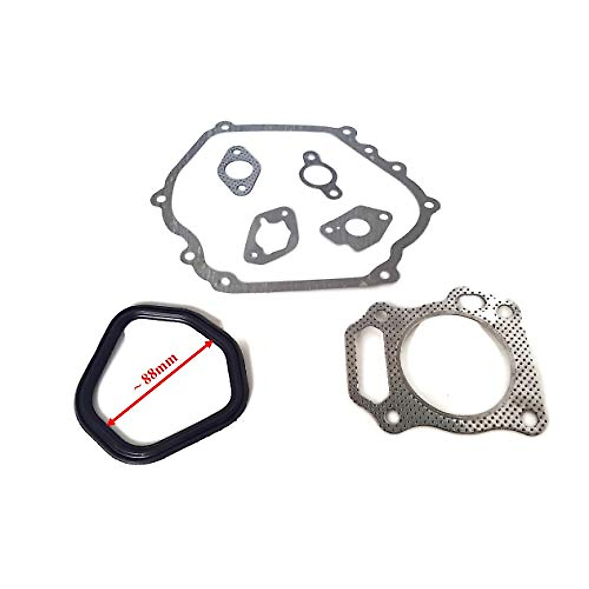 ITACO Overhaul Gasket Set Kit with Base Head Gasket 06111-ZH9-405 for Honda GX270 Motor Lawnmower Trimmer Engine