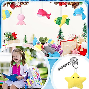 Deekin 48 Pack Mini Ocean Animal Plush Toys Sea Creatures Stuffed Toy Stuffed Animals Under the Sea Toys for Parties Sea Animals Plush Toys for Birthday Party Favors Claw Machine Gift Bag Fillers