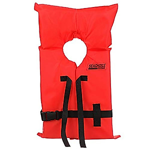 Seachoice Life Vest, Type II Personal Flotation Device, Orange, Youth