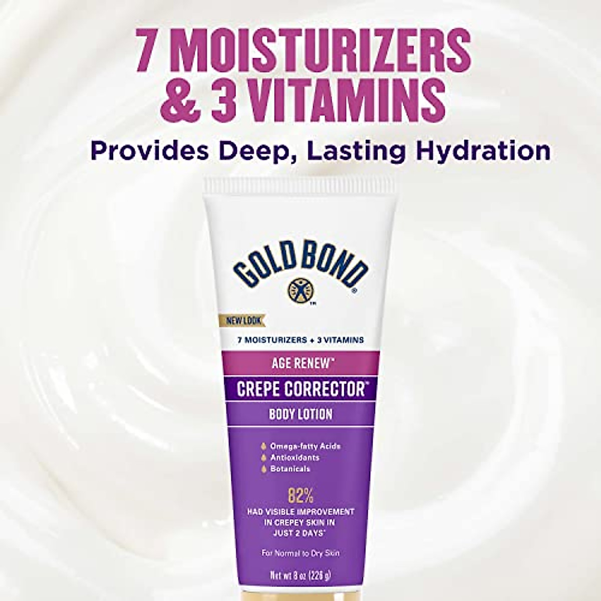 Gold Bond Ultimate Crepe Corrector 8 oz., Age Defense Smoothing Concentrate Skin Therapy Lotion