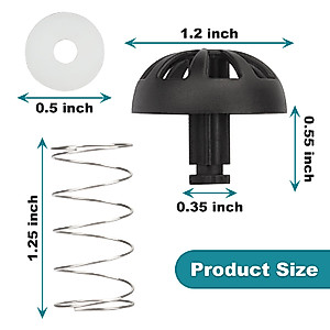 Coffees Machine Brew Basket Bottom Spring Loaded Stopper Kits Replacement for Mr Coffee Maker Filter Basket Replacement Parts 185774-000-000,185774 000 000,112435-000-000 (2)