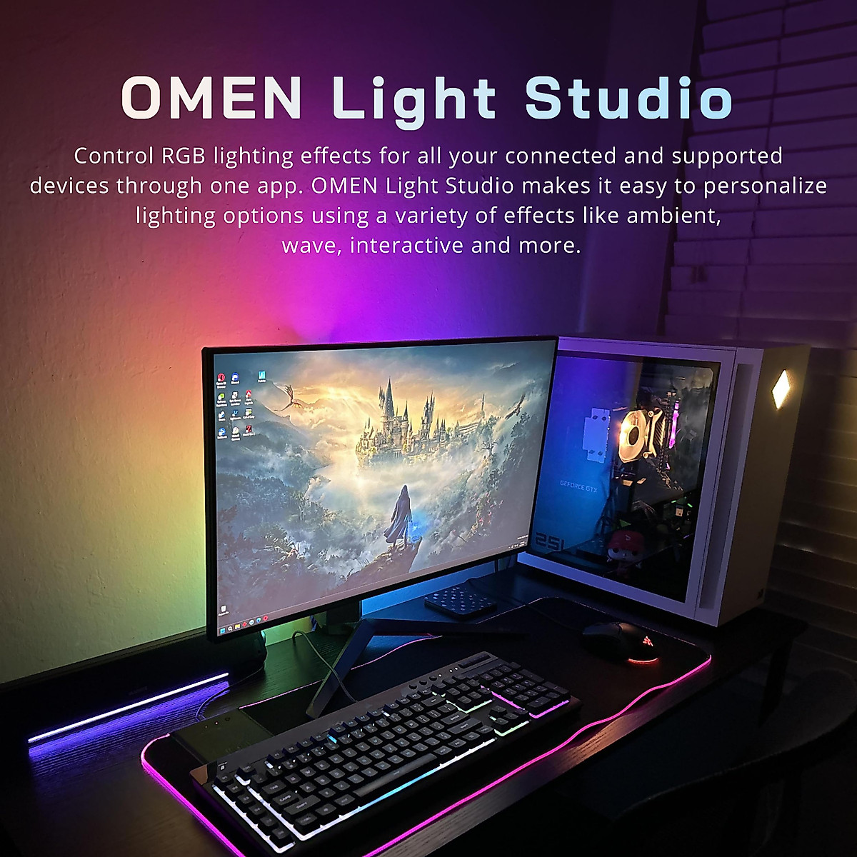 HP 2022 OMEN 25L Gaming Desktop, AMD Ryzen 5 5600G, 8GB DDR4 RAM, 512GB PCIe SSD, NVIDIA GeForce GTX 1660 Super 6G GDDR6, Win 11 Pro, White, 32GB Snowbell USB Card