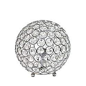 Elegant Designs LT1026-CHR Crystal Ball Table Lamp, Chrome