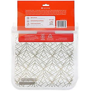 Full Circle, ZipTuck, Reusable Sandwich Bags, Gold Geo, 2 Bags