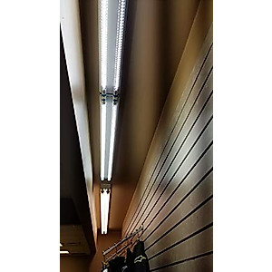 Retrofit Conversion Kit for 8' 2 Bulb Strip Fixture to 4' T8 4 Lamp LED Fixture Bracket Retrofit Kit - Complete Set Includes Plates, Non-Shunted Sockets, and Screws (1-Kit)