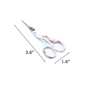 BIHRTC 3.6" Floral Design Stainless Steel Sharp Tip Classic Stork Scissors Crane Design Sewing Scissors DIY Tools Dressmaker Shears Scissors for Embroidery, Craft, Needle Work, Art Work & Everyday Use