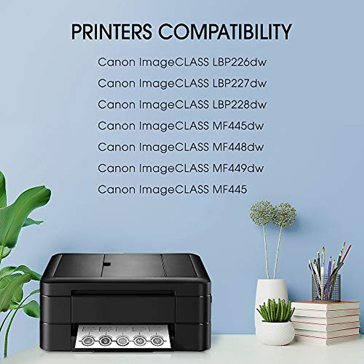 MasaiMara Compatible Toner Cartridge 057 Replacement for Canon 057 Cartridge 057 057H Toner for Canon ImageCLASS LBP226dw LBP227dw LBP228dw MF445dw MF448dw MF449dw MF445 – with Chip (Black, 2-Pack)