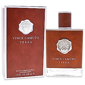 Vince Camuto Terra Eau de Toilette Spray for Men, 3.4 Fl Oz