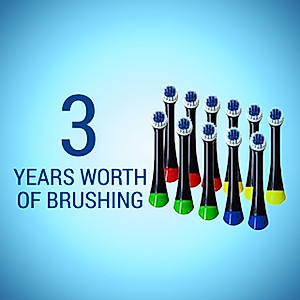 PURSONIC S330 Deluxe Ultra High Powered Rotary Oscillating Rechargeable Electric Toothbrush with Dock Charger & 12 Brush Heads (Value Pack)