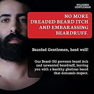 Beard Growth Oil for Men with Cedarwood and Tea Tree Oil - Easy Beard Dispenser and Pump for Mens Beard Care - Sulfate Free Beard Softener - Thickening Beard Exfoliator for Men (2oz)
