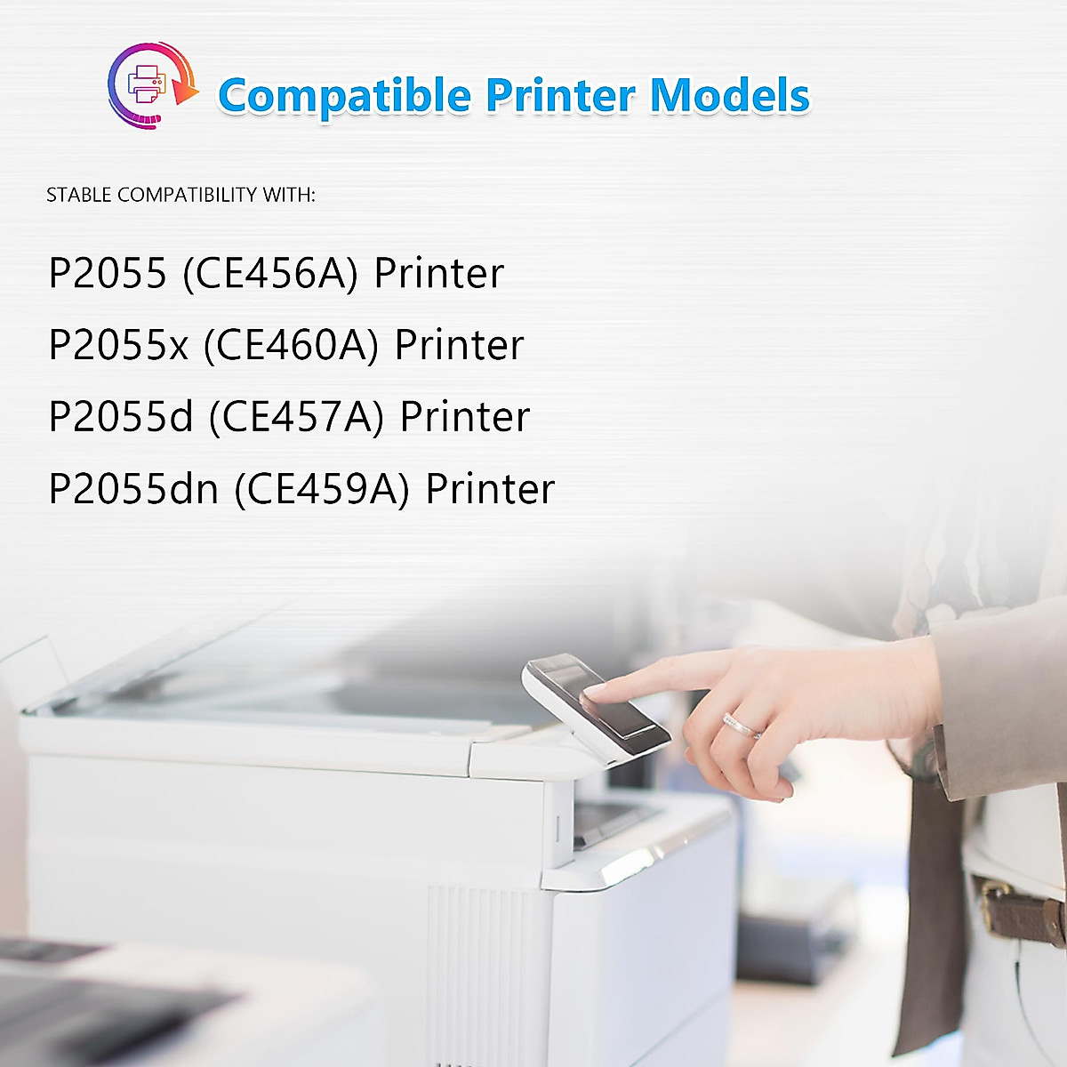 05X High-Yield Black Toner Cartridge CE505X 4-Pack with Chip Replacement for HP 05X CE505X Toner 05A CE505A Compatible with P2055 (CE456A), P2055x (CE460A), P2055d (CE457A), P2055dn (CE459A) Printer