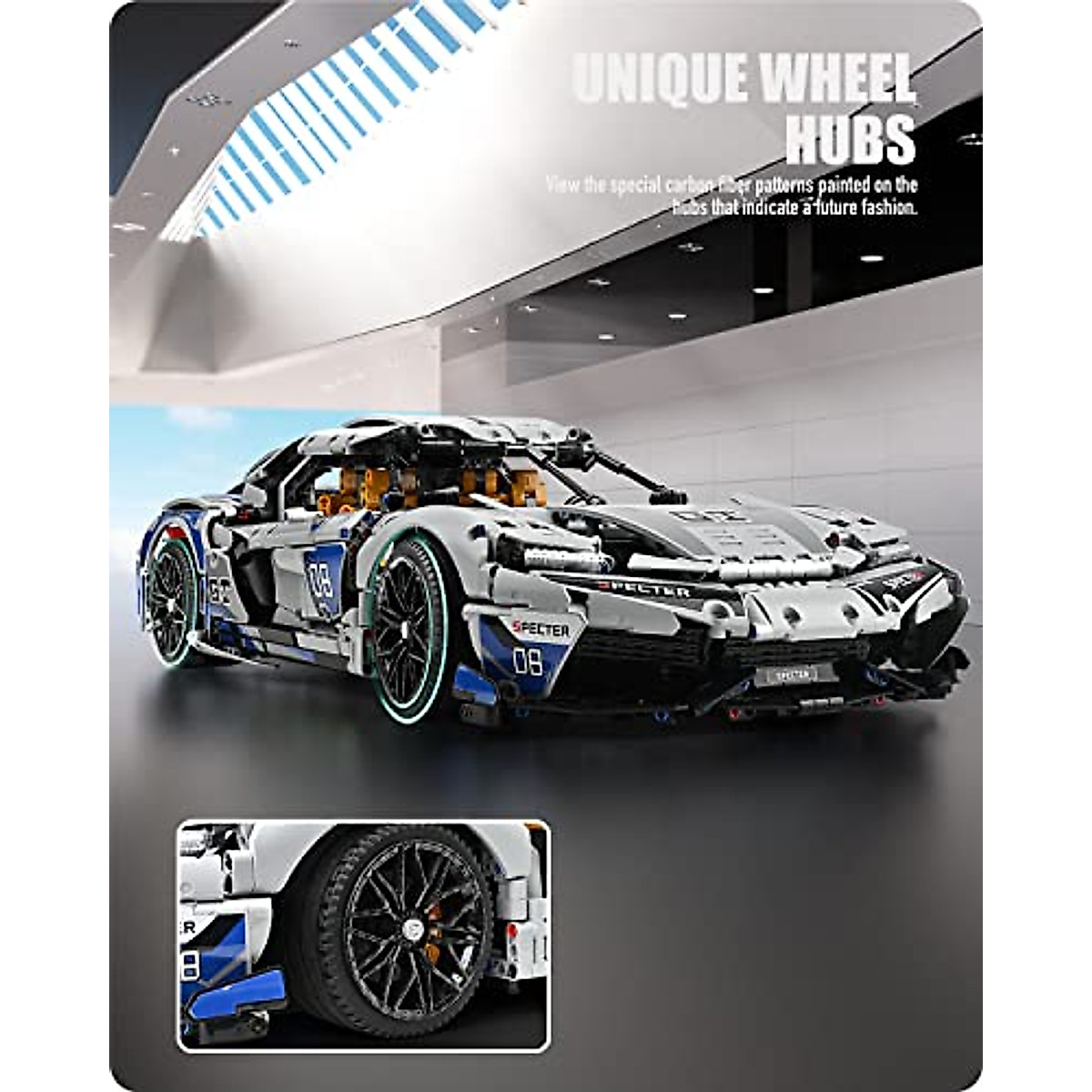 Nifeliz Genera Sports Car Building Toy Sets for Adults, A Colletible Supercar Model to Build and Display, Gift for Sports Car Fans and Adults (2,910 Pieces)