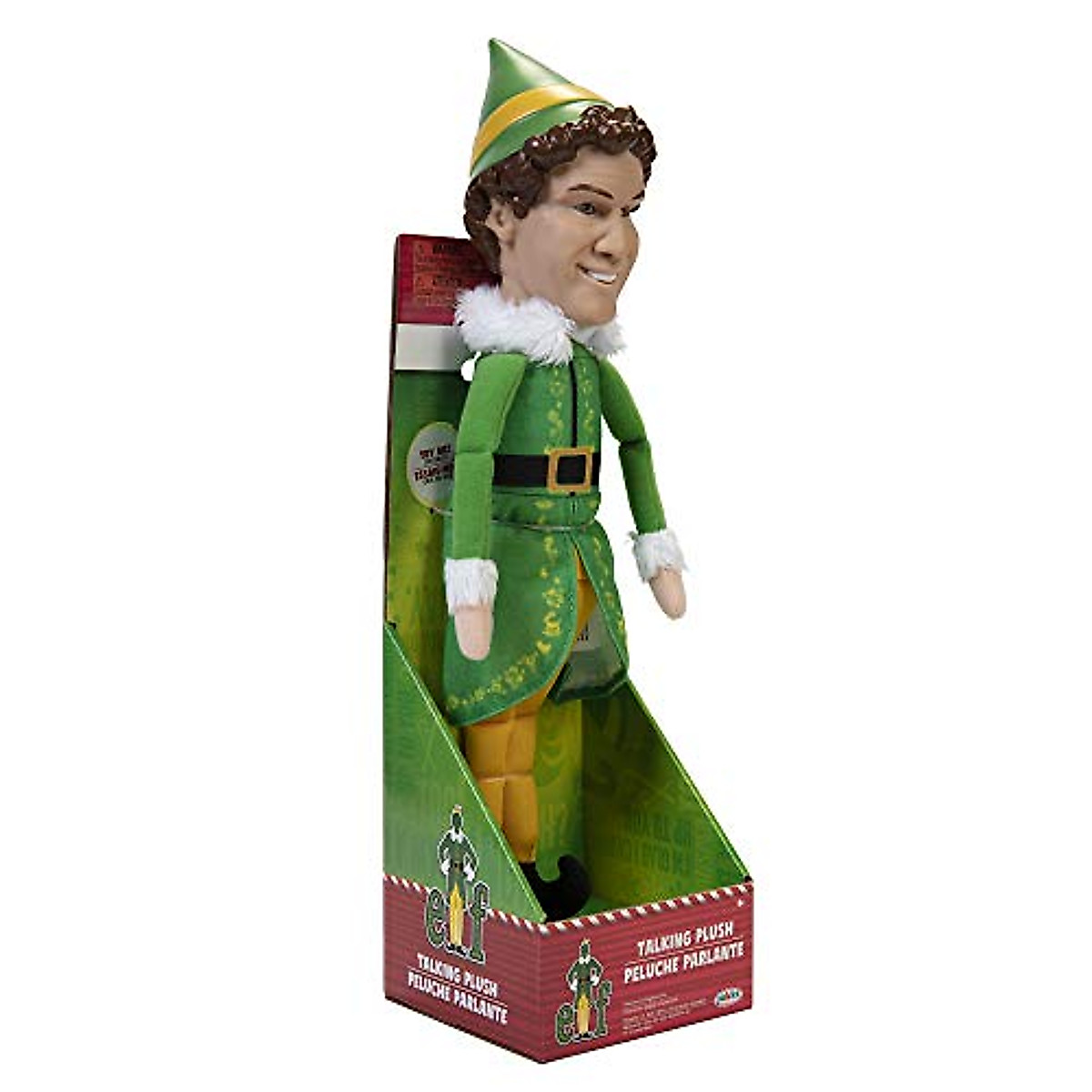 Jakks Holiday Elf Buddy The Elf Talking Plush with 15 Phrases Approximately 12-Inches in Height