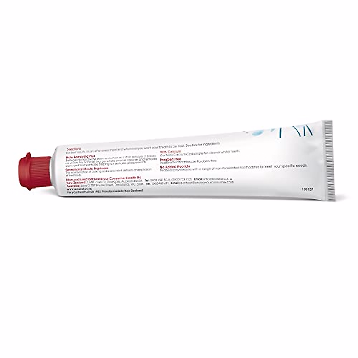 Red Seal Baking Soda Toothpaste – Neutralizes Plaque Acids, Nourishes, Protects Teeth & Gum Health Naturally & Cleans for Visibly Brighter Smile 3.5oz