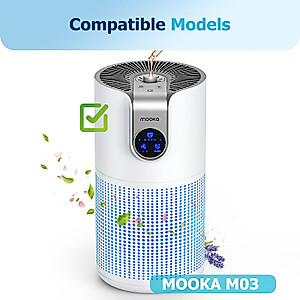 MOOKA Official Certified H13 True HEPA Replacement Filter Compatible with M03 Air Purifier (1 PACK)