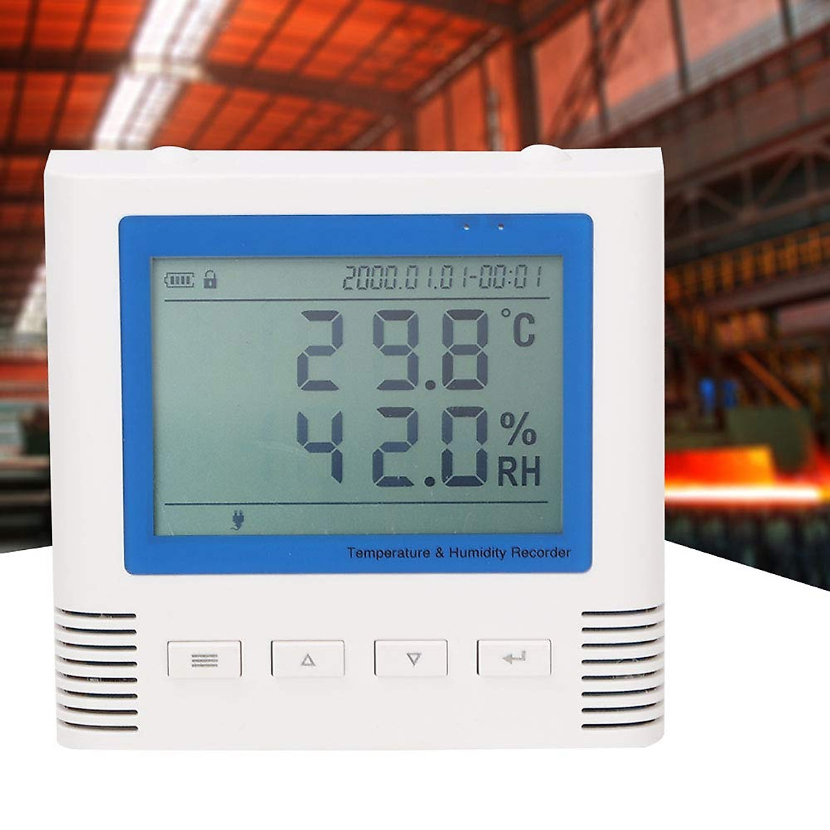 Reusable USB Ambient Temperature Humidity Data Logger Indoor Temperature and Humidity Monitor with PDF Report