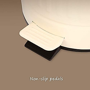 TKFDC Lid Trash Can for Home, Kitchen, and Bathroom Garbage (Color : D)