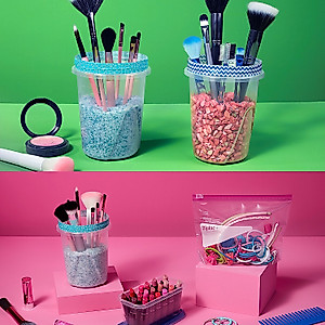 Ziploc Twist N Loc Food Storage Meal Prep Containers Reusable for Kitchen Organization, Dishwasher Safe, Medium Round, 6 Count