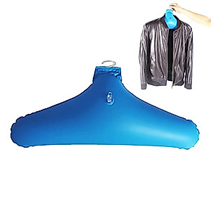 Inflatable Hanger Travel Outdoor Portable Folding Clothes Drying Rack with Hook Outdoor Clothes Hanger Rack Non-Slip Foldable Coat Holder for Home Car Camping Indoor Outdoor