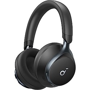 Soundcore by Anker, Space One, Active Noise Cancelling Headphones, 2X Stronger Voice Reduction, 40H ANC Playtime, App Control, LDAC Hi-Res Wireless Audio, Comfortable Fit, Clear Calls (Renewed)