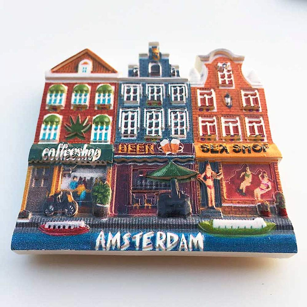 Amsterdam Holland 3D Fridge Magnet Souvenir Gift Collection Home Kitchen Decoration Magnetic Sticker Amsterdam Netherlands Refrigerator Magnet