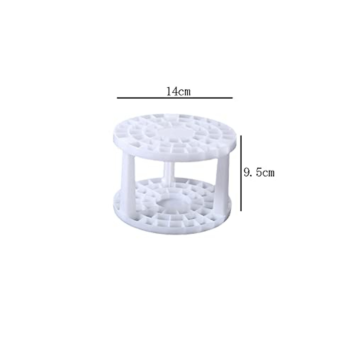 1 Piece Paint Brush Holder 49 Holes Pencil Brush Holder Pencil Pen Brush Organizer Makeup Brushes Holder Plastic Round Brush Stand, White