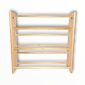 Shadow Pine Woodworks Disc Golf Accessories | Disc Golf Storage Rack | Customizable Sizing Stores 15 to 250 Discs | 3 Levels Tall, 3 Feet Wide, Stores Over 150 Discs