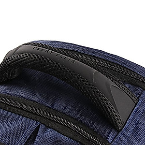 Perry Ellis Men's P19 Business Laptop Backpack with Tablet Pocket, Navy, One Size