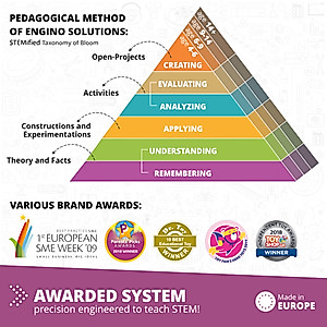 Engino- STEM Toys, Construction Toys for Kids 9+, Newton's Laws Inertia, Kinetic & Potential Energy, Educational Toys, STEM Kits, Gifts for Boys & Girls (8 Model Options)
