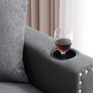 asunflower Sleeper Sofa with Pull Out Couch Small Sectional Sofa with Storage Chaise, Convertible Sleeper Couch Bed for Living Room Apartment L Shape Bedroom Sleeper,Grey