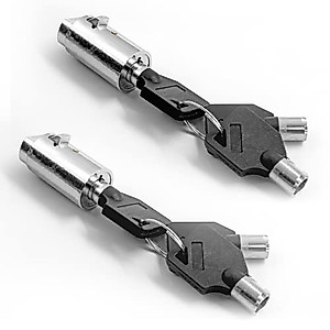 Luomorgo 2 Pcs Vending Machine Lock and Key, Keyed Alike Tubular Soda Machine Lock, Universal Candy Machine Lock Replacement, Snack Vending Machine Locks with 6Pcs Keys (Chrome)