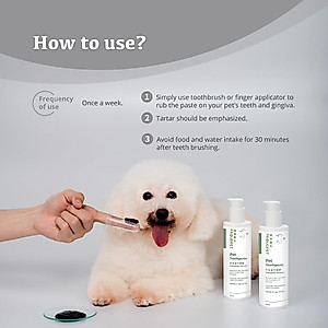 PROUDPET Bamboo Charcoal Pet Toothpaste. Effectively removes Oral Odor and Reduces The Chance of Calculus and Plaque Formation.