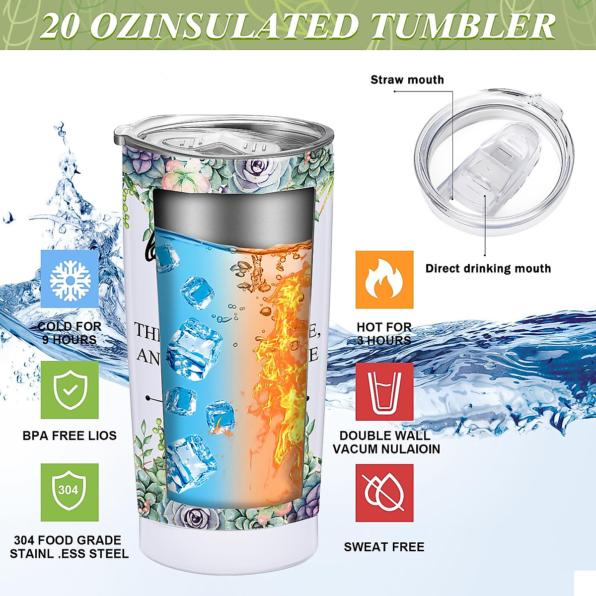 4 Pcs Retirement Gift for Women 2024 Happy Retirement Presents 20oz Stainless Steel Tumbler Makeup Bag Bookmark Set Retired Gifts Box for Mom Grandmom Teacher Coworker Nurse(Warm Style)