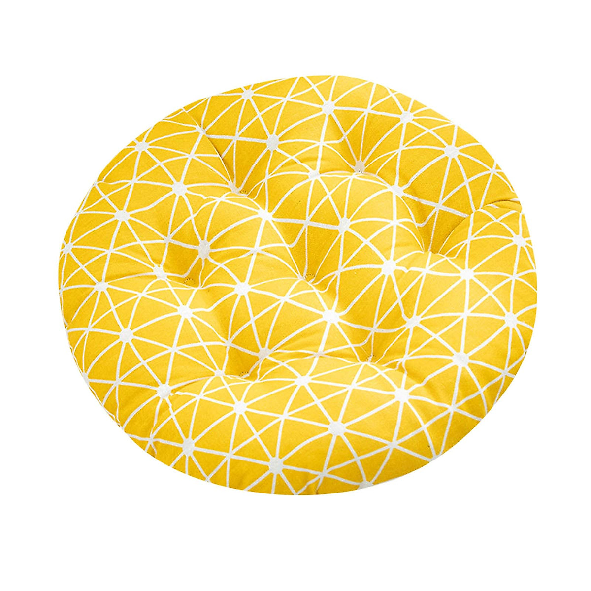 TUNKENCE Chair Pads for Dining Chairs Chair Cushions for Outdoor Furniture Round Cushions Indoor Outdoor Patio Reversible Chair Pad, 16x16 Inch