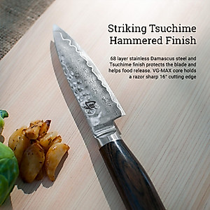 Shun Paring Knife Cutlery Premier, Small, Pakkawood