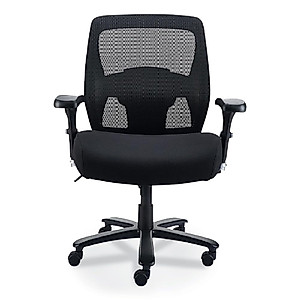Alera ALERV44LS10C Alera Ravino Big & Tall Series High-Back Swivel/tilt Leather Chair, Black