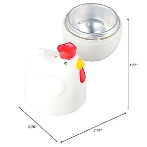 Microwave Egg Boiler,Chicken Shaped Microwave Egg Steamer Cooker Boiler Steamer Gadgets Cook Soft and Hard Boiled Egg Kitchen Tool