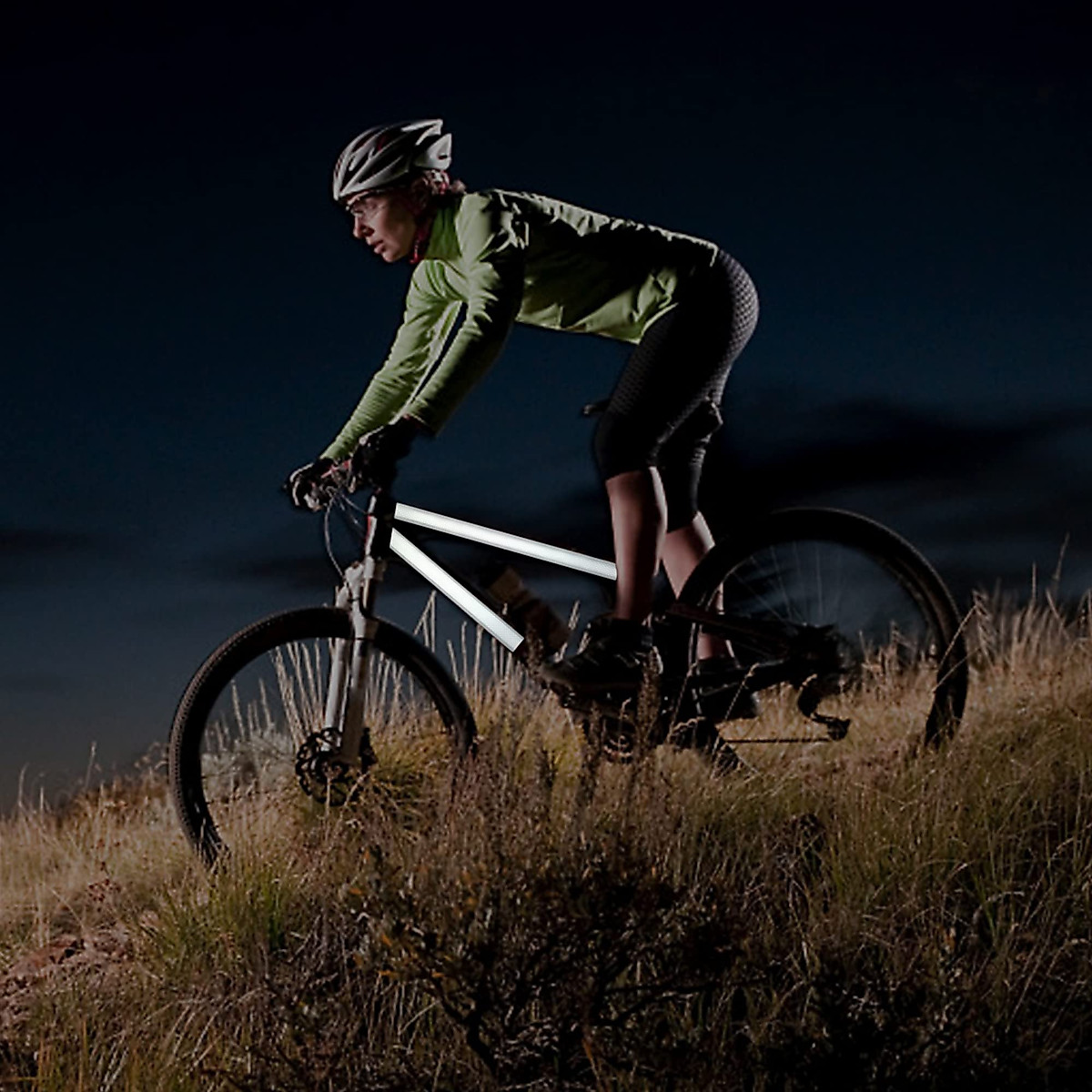 STARREY Flexible Reflective Tape White Silver 2 Inch X 45 Feet High Intensity Grade DOT-C2 Safety Tape Waterproof Conspicuity Trailer Reflector