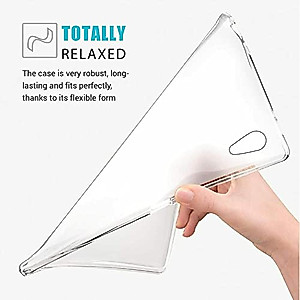 Clear Case for iPad Mini 6th Generation 8.3 inch 2021, Supports 2nd Gen Apple Pencil Charging, Soft Slim Lightweight Transparent TPU Back Cover Compatible with 8.3" iPad Mini 6