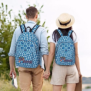 Sjhplzjyer Cartoon Backpack Fashionable and Functional 3D Printed Canvas Backpacks with Compartments and Durable Materials 16 Inchh…