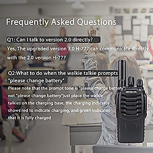 Retevis H-777 Radios Walkie Talkies Rechargeable, 2 Way Radio Long Range, Short Antenna, License-Free, LED Flashlight, Emergency Alarm(4 Pack)