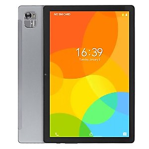10.1 Inch Phone Call Tablet for Android 11.0, 8GB 128GB Octa Core Touch Screen Gaming Tablet, BT5.0 5G WiFi Business Cellphone Tablet, for Learning, Working, Office, US Plug (Gray)