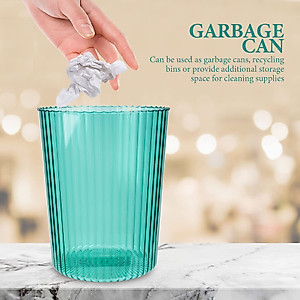 Transparent Trash Can Household Trash Can Large Capacity Garbage Can Waste Bucket Waste Paper Bucket Toilet Paper Bucket Bedroom Waste Can Simple Style Garbage Bucket Trash Bin