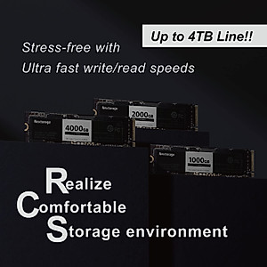 Nextorage Japan 1TB NVMe PCIe Gen.4 M.2 Internal SSD (Read Speed up to 7300MB/s Write Speed up to 6000 MB/s)