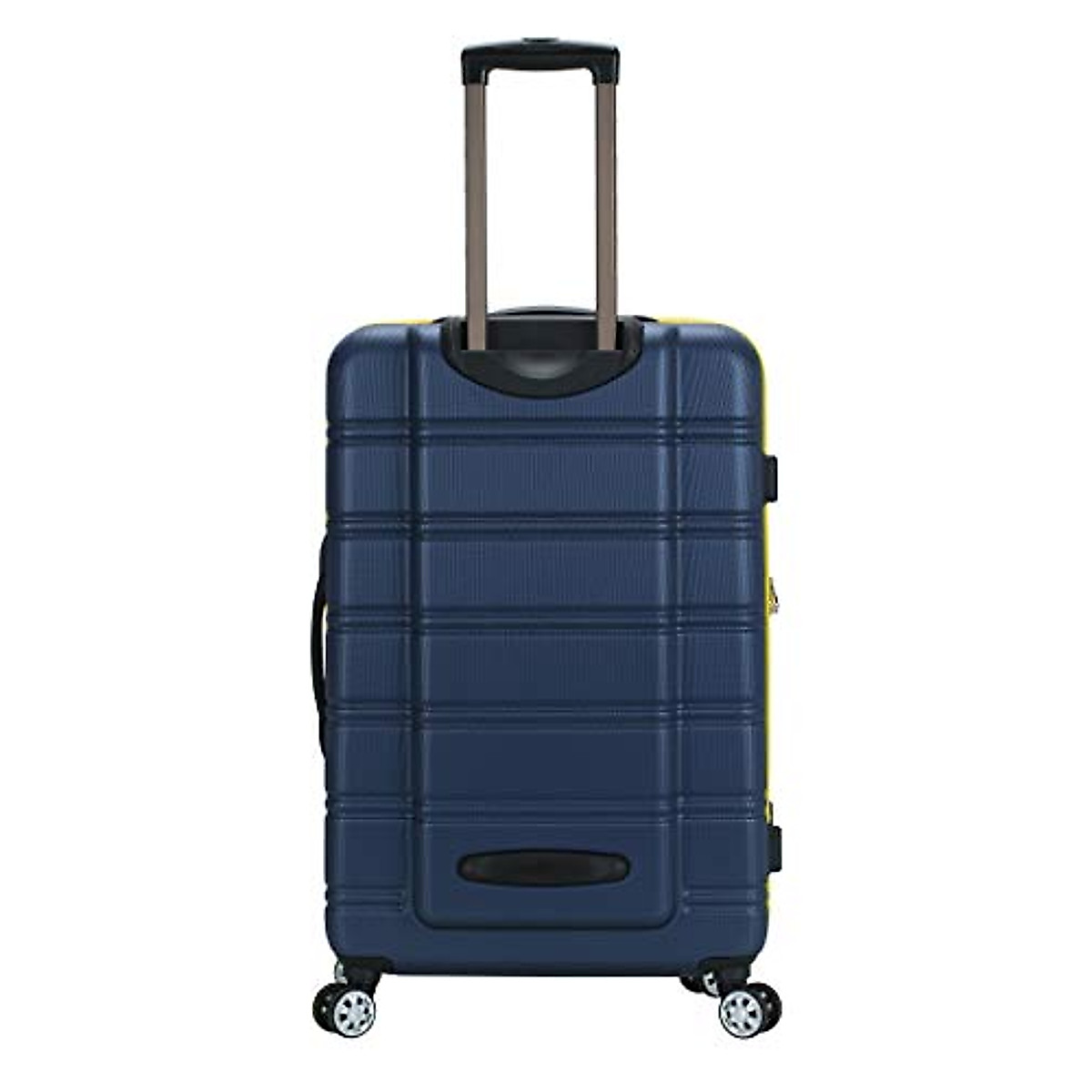 Rockland Unisex Adults Melbourne Hardside Expandable Spinner Wheel Luggage, Navy, 2-Piece Set (20/28)