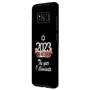 Galaxy S8 2023 Bar Mitzvah Quote Festive Black Rose Decor Case