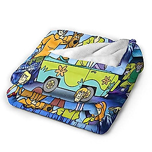Cartoon Blanket, 50"x40" Ultra-Soft Flannel Throw Blanket ,Teens Adults Birthday Gifts Blanket for Couch Sofa Bed -1