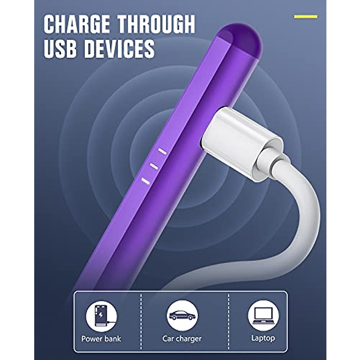 TiMOVO Stylus Pen for Apple iPad Pencil 10/9/8/7/6th Generation,iPad Air 5/4/3th Pencil 2nd Generation for 2018-2022 Apple iPad Pro 12.9/11,iPad Mini 6/5th Palm Rejection iPad Stylus,Gradient Purple